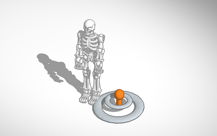 3D design SKELOTON OF HUMAN AND MINI NUKE - Tinkercad