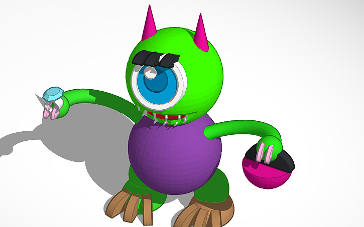 3D design baddie monster - Tinkercad