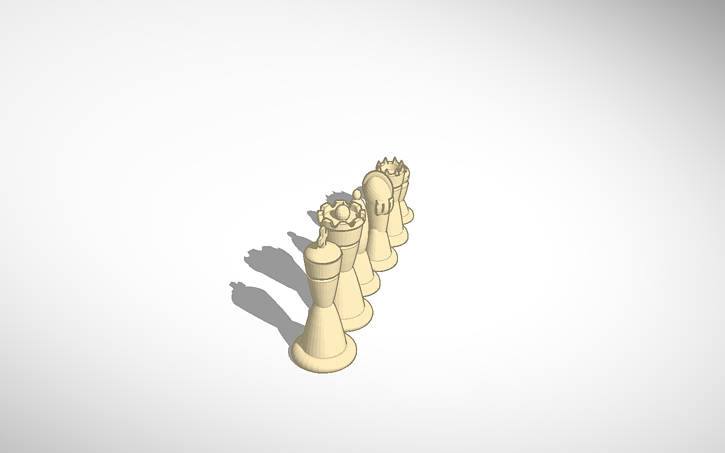 3D design Chess Set | Tinkercad