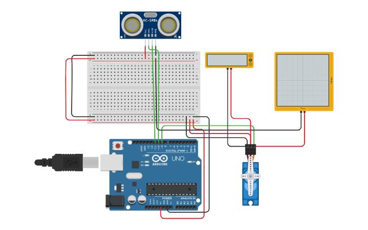 Circuit design JOB 7 Pengendali Posisi Motor DC PID | Tinkercad
