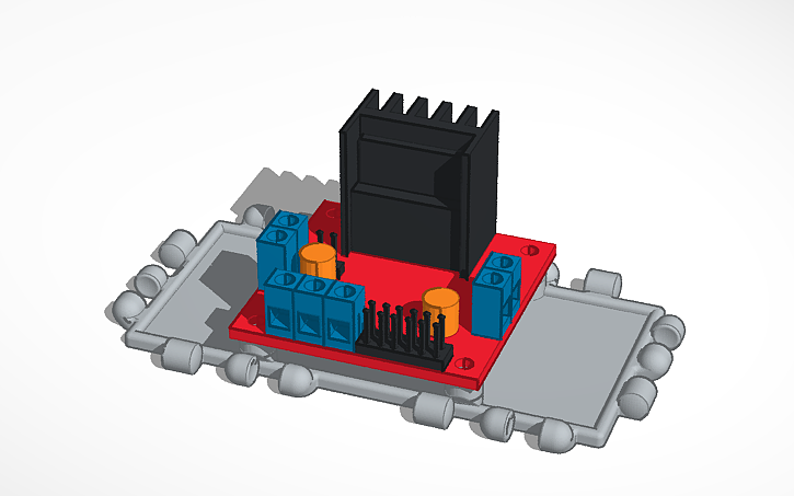 3D design Polypanels L298N mount | Tinkercad