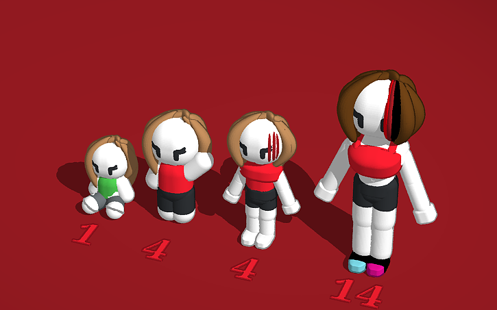 3D design Clara before and after Incident 059 - Tinkercad