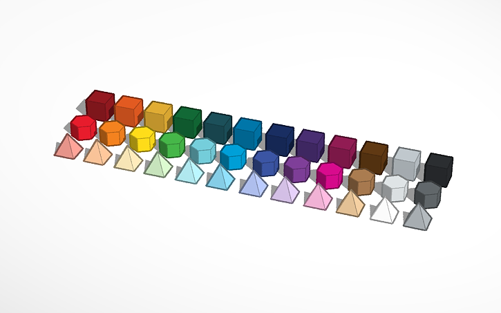 3D design Here come the new colors! | Tinkercad