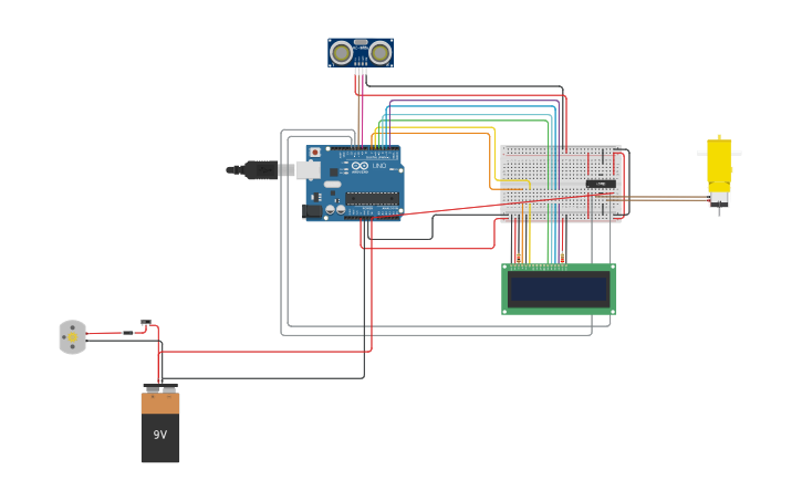 Circuit design clean energy with wind power and sensor for watering ...
