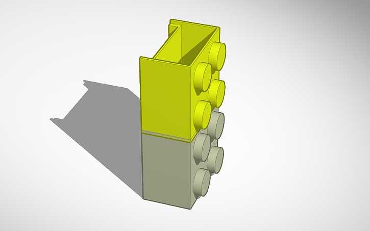 3D design 2x4 Block for Drawer - Tinkercad