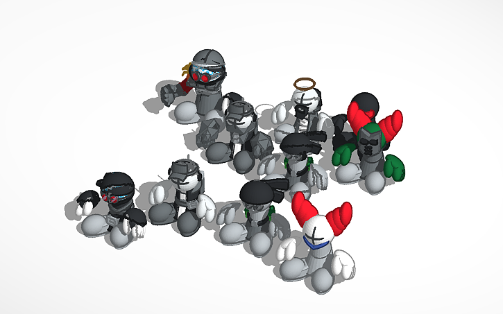 3D design MADNESS combat - Tinkercad