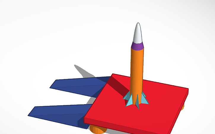 3D design Rocket launch platform | Tinkercad