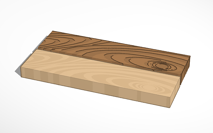 3D design wood - Tinkercad