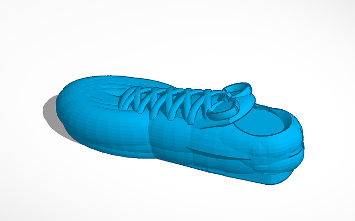 3D design shoe #tamplate - Tinkercad