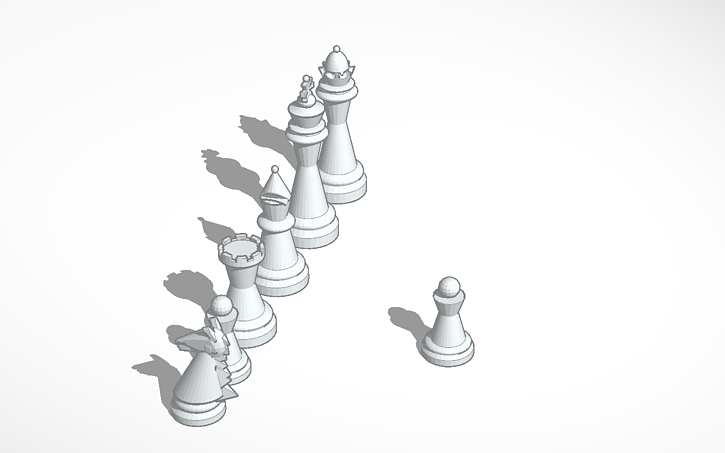 3D design chess set | Tinkercad