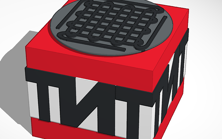3D design TNT Block (Minecraft) - Tinkercad