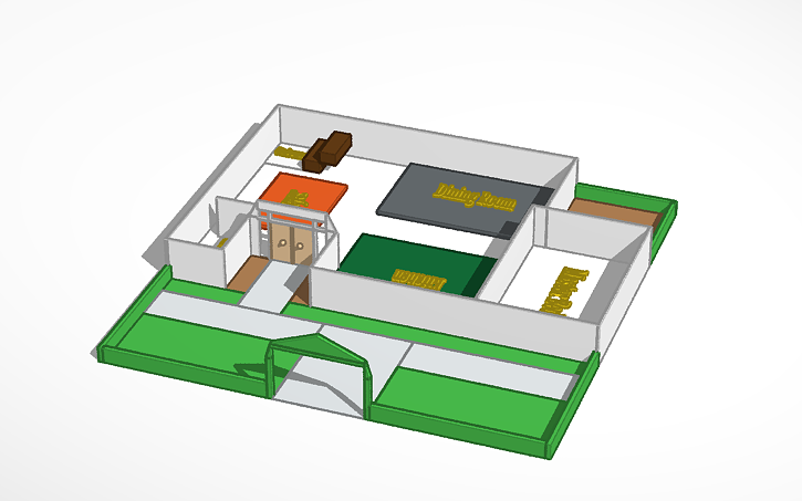 3d Design Mansion Work In Progress Tinkercad