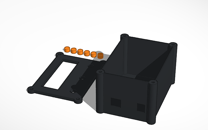 3d Design Box For Arduino Lcd Buttons Screws Ports For Arduino Tinkercad 7601