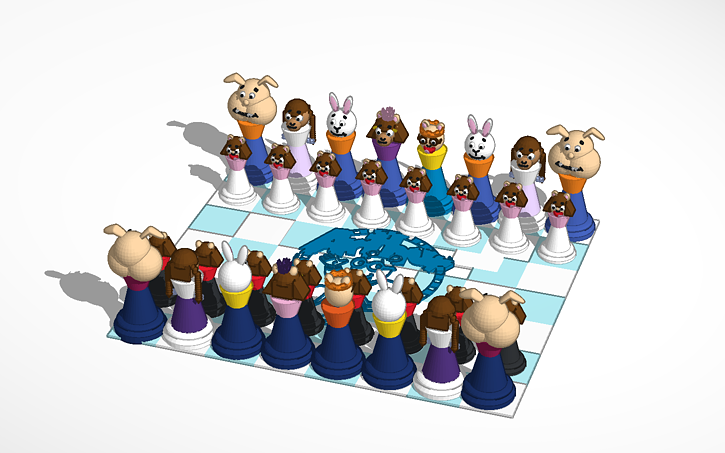 3D design Chess Board - Arthur - Tinkercad