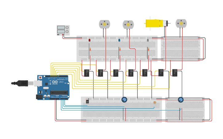 Circuit design Automated Greenhouse - Tinkercad