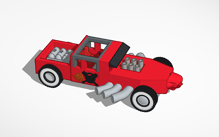 3D design bone shaker - Tinkercad