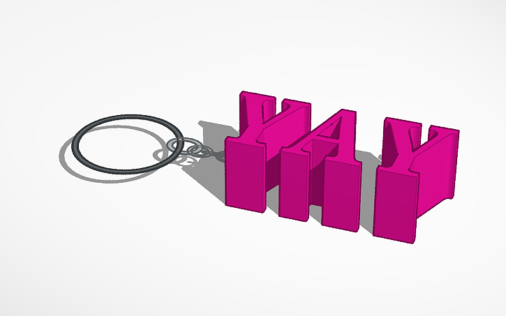 3d Design Copy Of Keychain Tinkercad