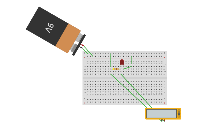 Circuit design Practica 4#: Como proteger un diodo LED | Tinkercad