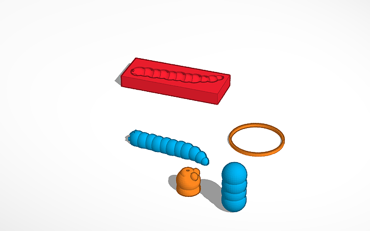 3D design catterpillar | Tinkercad