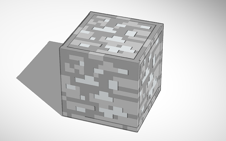 3D design Minecraft Ore Template - Tinkercad