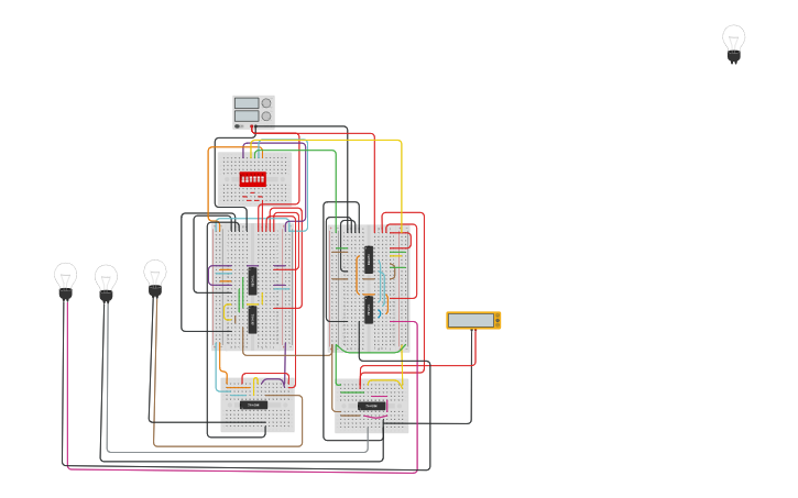 Circuit design La cosa - Tinkercad