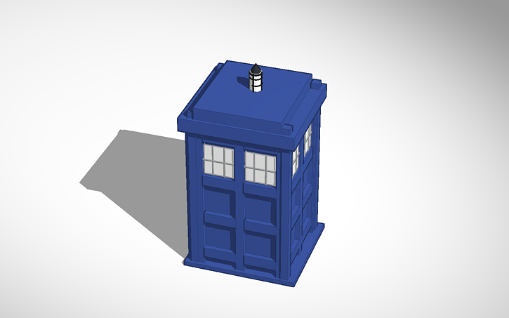 3D design TARDIS - Tinkercad