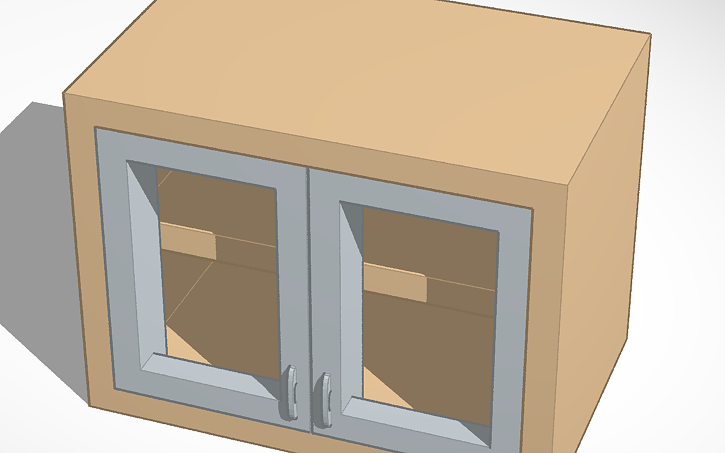3D design Kitchen Cabinet B - Tinkercad