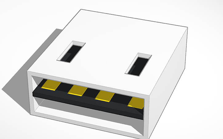 3D design usb end - Tinkercad
