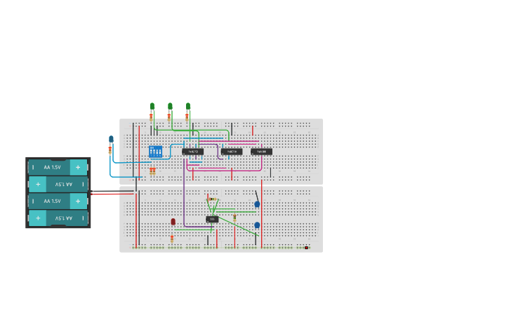Circuit Design Mod 6 Up Counter Tinkercad