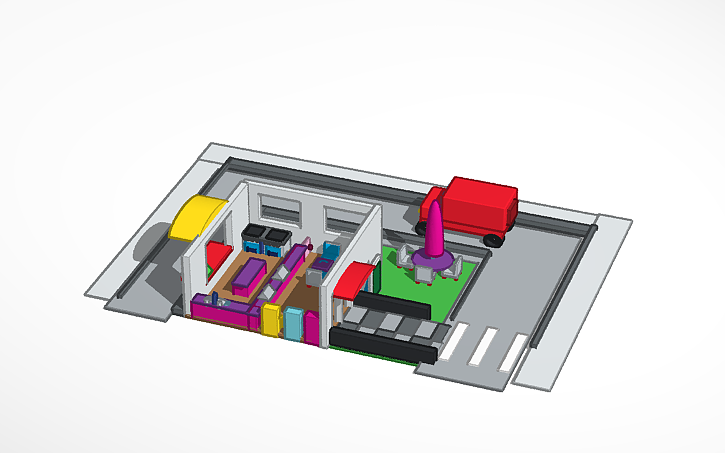 3D design Restaurante - Tinkercad