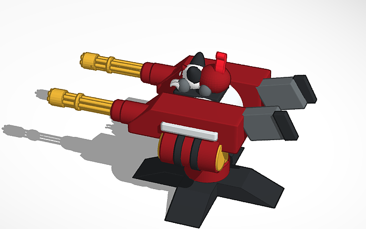 3D design Yiga Cat MiniGun Turret | Tinkercad