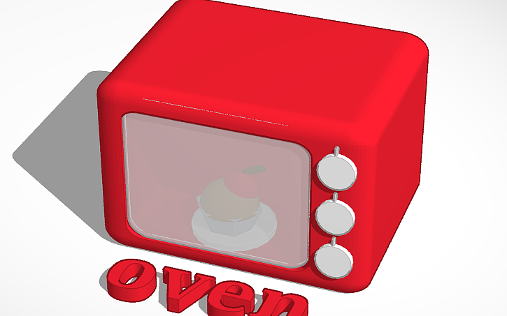 3D design oven - Tinkercad