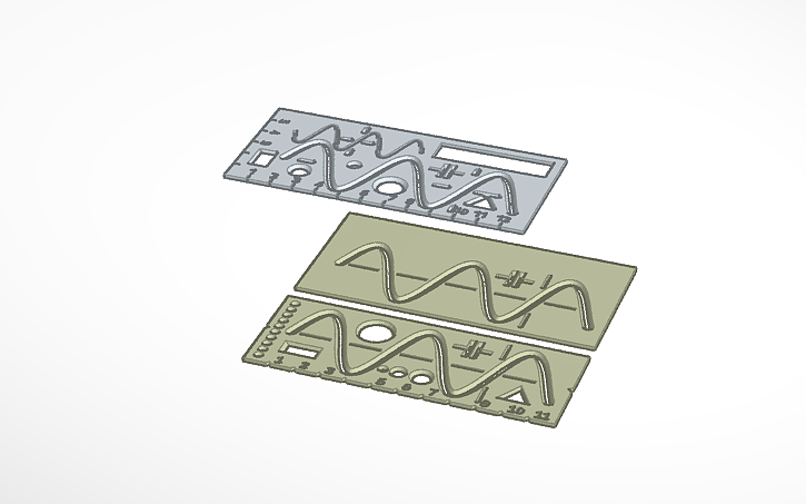 3D design Physiks Ruler | Tinkercad