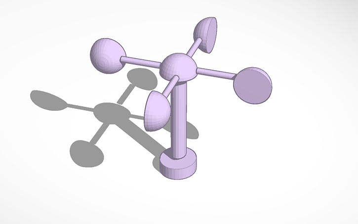 3D design Anemometer - Tinkercad