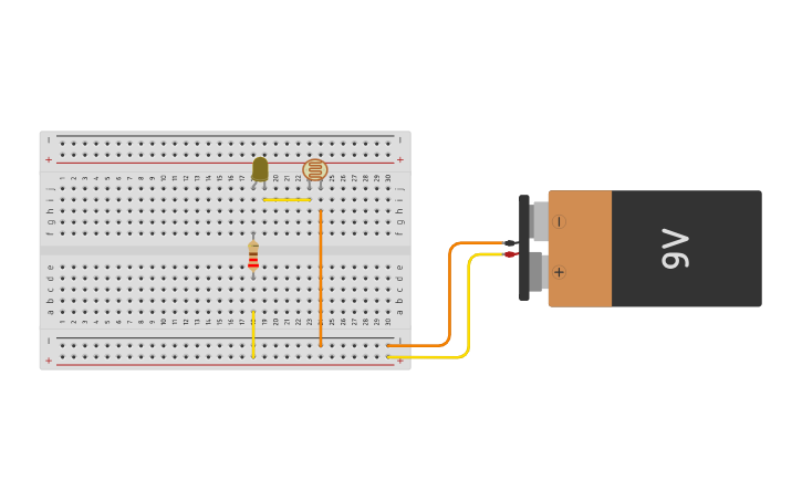 Circuit design Photoresistor in a Series Circuit (Santos) - Tinkercad