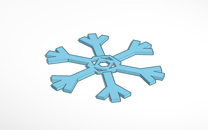 3D design Riley snowflake - Tinkercad