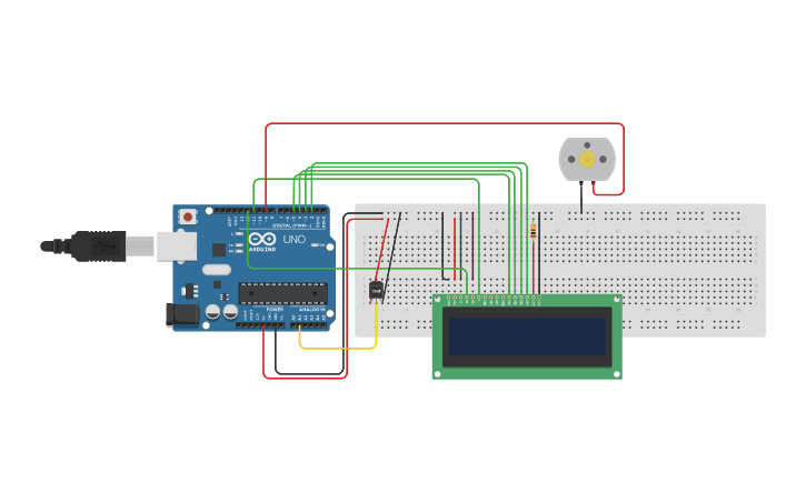 Circuit design room temperature sensor - Tinkercad