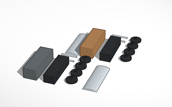 3D design Rolling stock 2 - Tinkercad