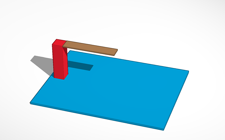 3D design diving board - Tinkercad