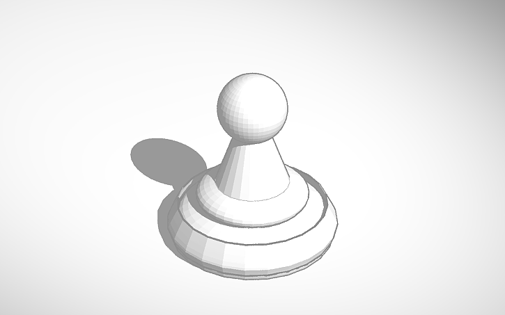 3D design Chess Pawn Design 1 | Tinkercad
