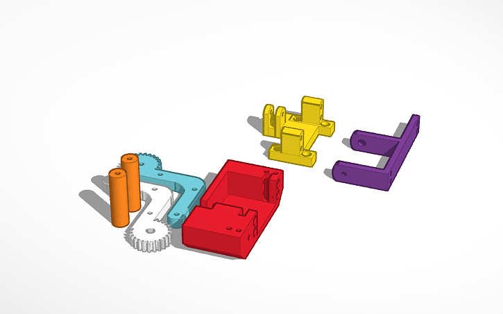 3D design CLAW Mechanism Medium- Single Servo Type | Tinkercad