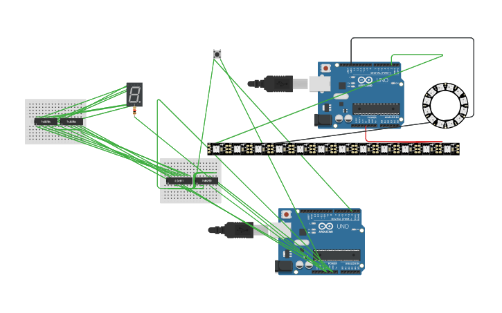 Circuit design Counter - Tinkercad
