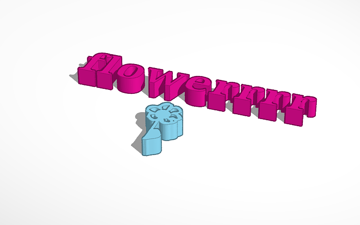 3D design flower - Tinkercad