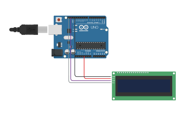 Circuit Design Lcd Arduno Tinkercad