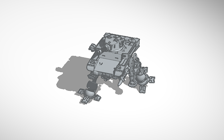 3D design Warhammer 40k custom Armored Sentinel - Tinkercad