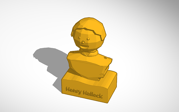 3D design Henry W. Halleck Monument Model - Tinkercad