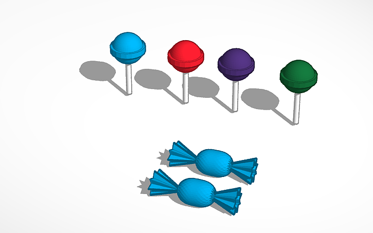 3D design candy - Tinkercad