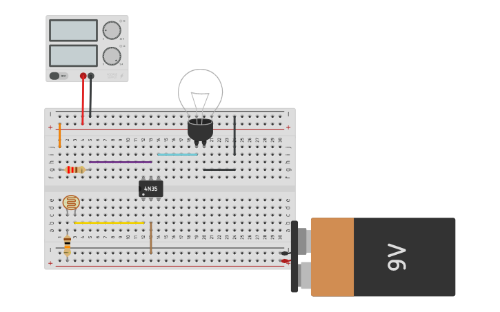 Circuit Design Automatic Light Detector With Light Tinkercad