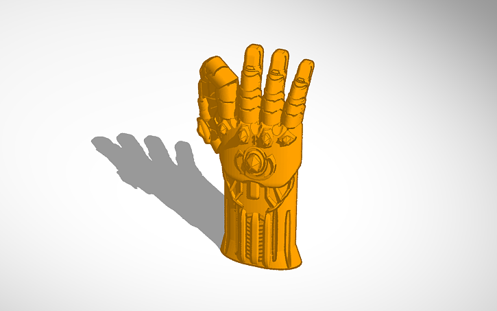 3D design thanos hand - Tinkercad