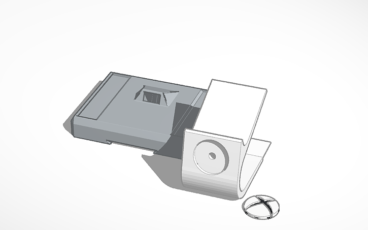 3D design Omega headphone stand remix w/ Xbox controller stand | Tinkercad